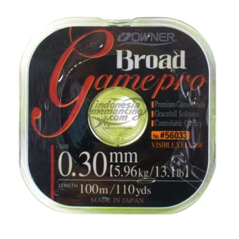 Promo Senar Owner Game Pro Visible Yellow 100m Conecting Ukuran Di ...