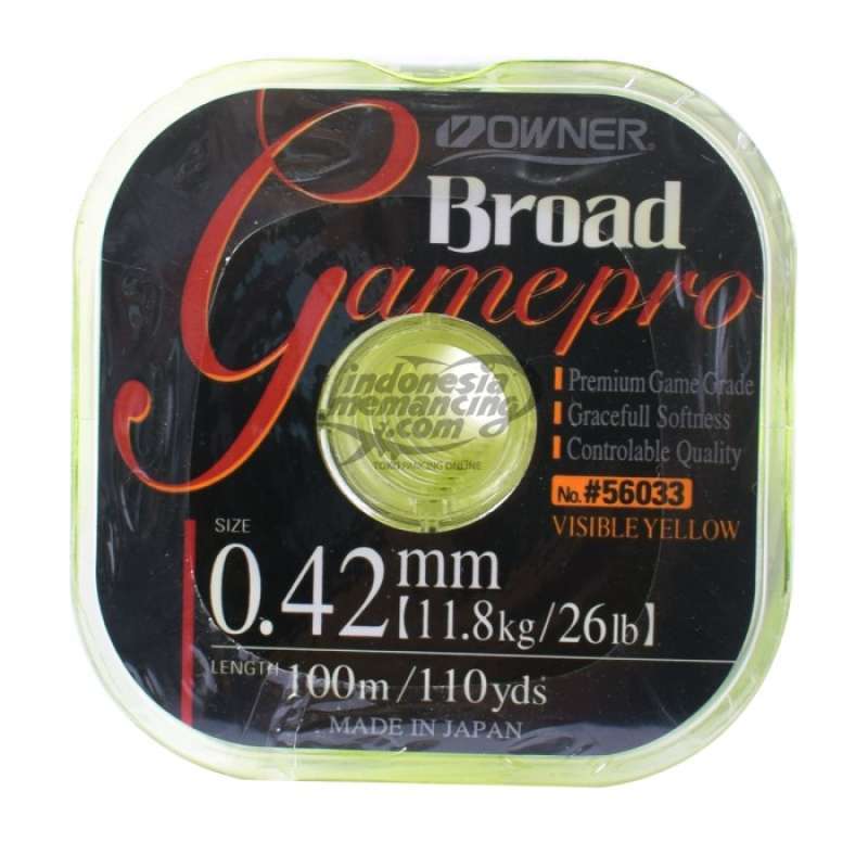 Promo Senar Owner Game Pro Visible Yellow 100m Conecting Ukuran Di ...