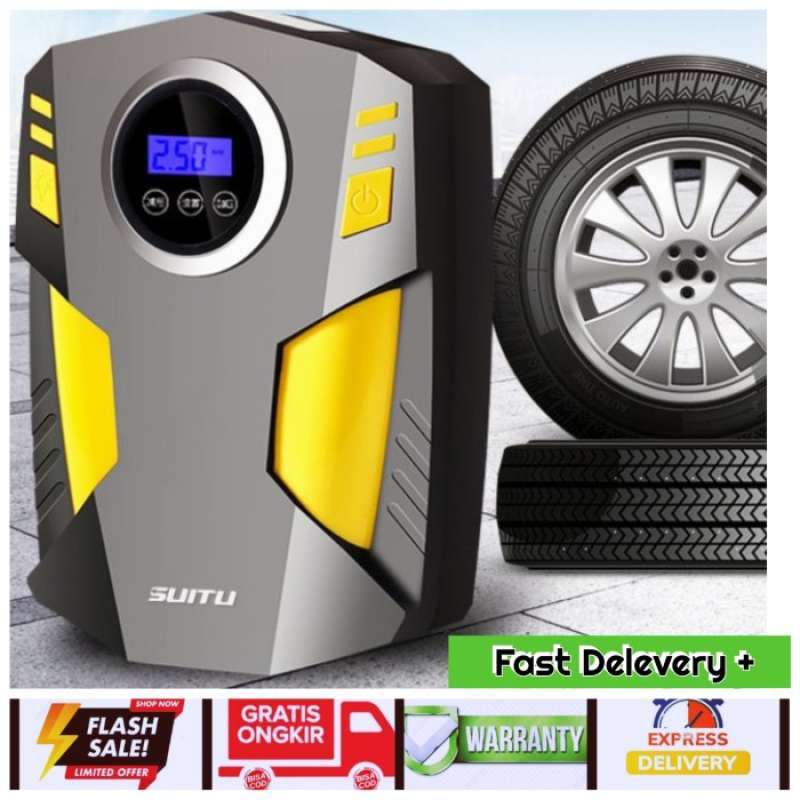 Promo Pompa Ban Mobil Portable Elektrik Digital Diskon 23% Di Seller ...