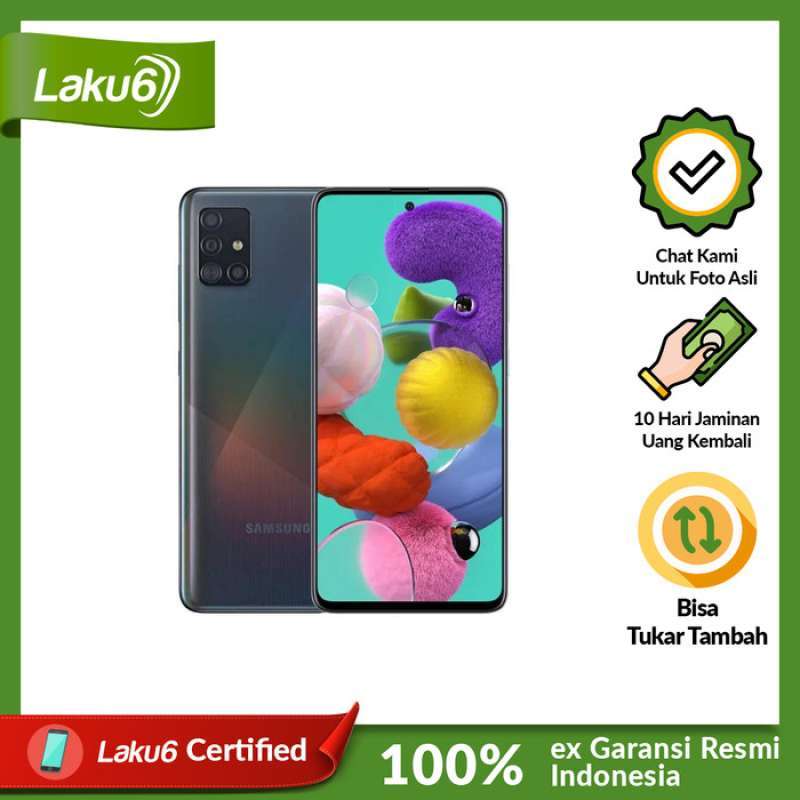 Jual Samsung Galaxy A51 6GB/128GB ex Resmi Indo, Grade Mulus, Box/No ...
