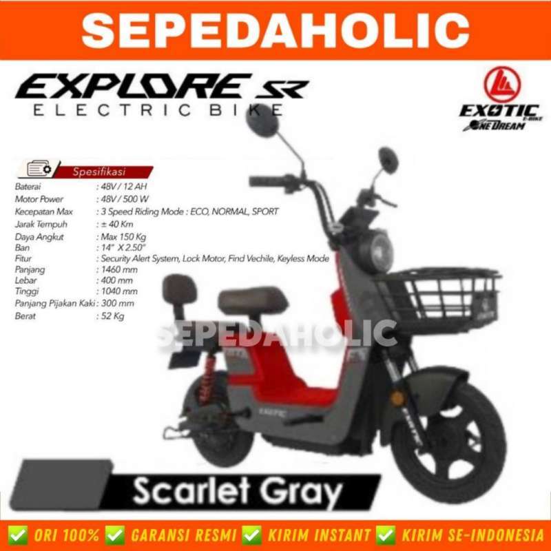 Promo Sepeda Listrik EXOTIC EXPLORE SR BY PACIFIC 500 Watt Electric E ...