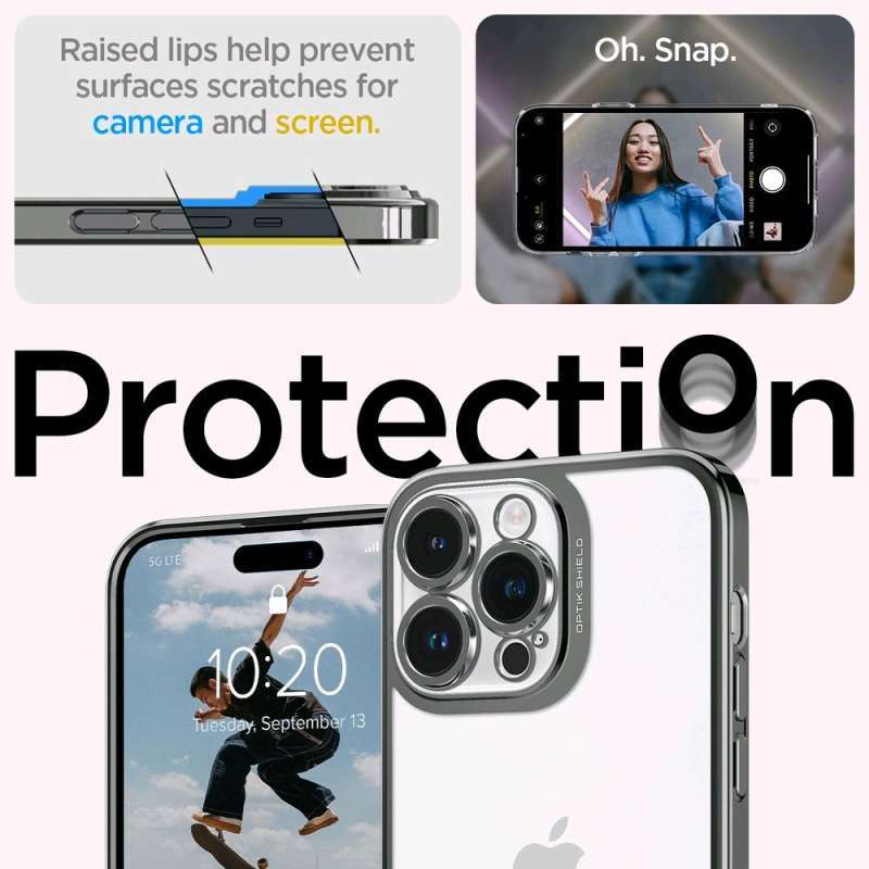 Jual Case iPhone 14 Pro Max Spigen Optik Crystal Clear Slim Thin Anti ...