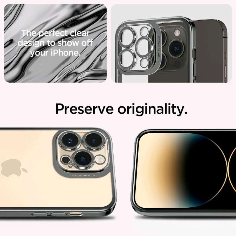 Jual Case iPhone 14 Pro Max Spigen Optik Crystal Clear Slim Thin Anti ...