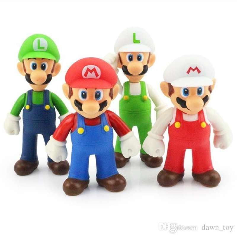 Promo Super Mario Series Action Figure Mario Bros Luigi Donkey Kong ...