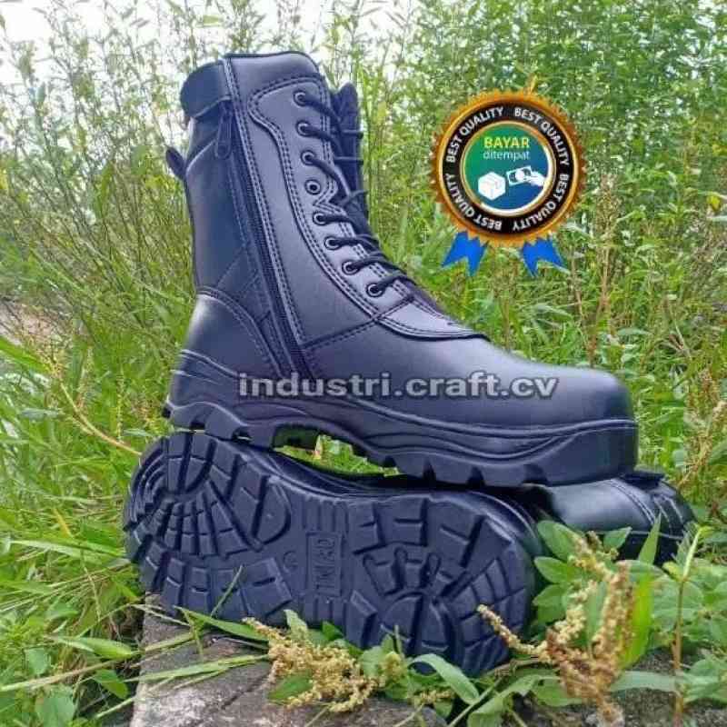 Promo Sepatu PDL TNI Premium Sol Army Terbaru - Hitam, 44 Diskon 2% di ...