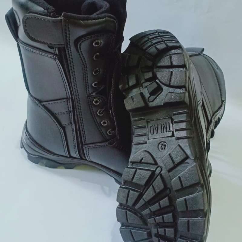 Promo Sepatu PDL TNI Premium Sol Army Terbaru - Hitam, 44 Diskon 2% di ...
