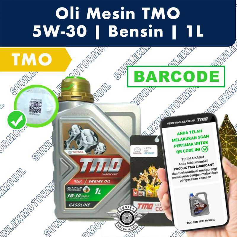 Jual [barcode] Oli Mesin Bensin Tmo Hijau 1l 5w30 Scan Original 5w-30 ...
