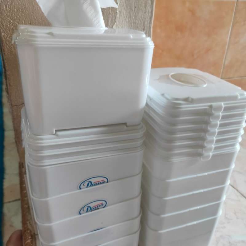 Jual Kotak Tempat Tisu Tissue Box Diana Tantos Plastik Cafe Resto Tisue ...