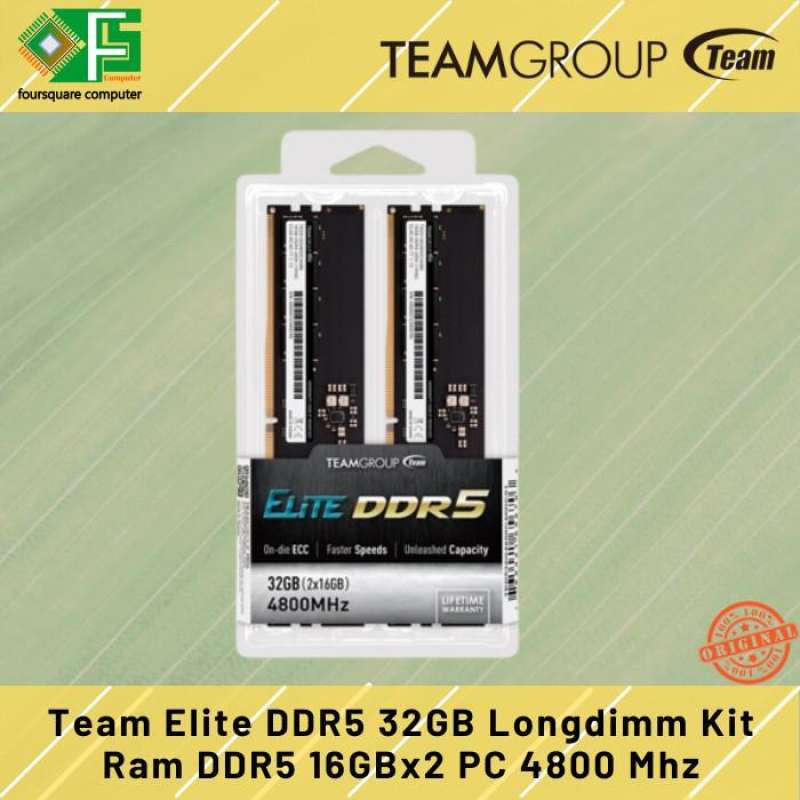 Jual Ram Ddr5 32gb Kit 16gb X 2 Pc 4800 Mhz Team Elite Memory Dual ...