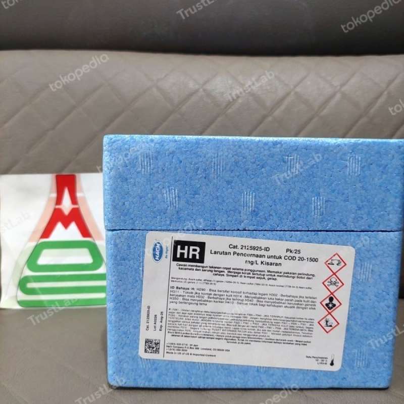 Promo Hach 2125925 Cod Reagent Hr Digestion Vials. 25 Per Pack. 20-1500 ...