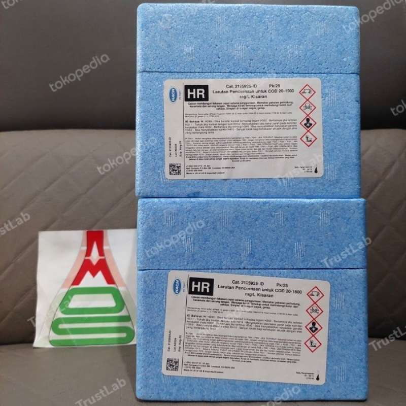 Promo Hach 2125925 Cod Reagent Hr Digestion Vials. 25 Per Pack. 20-1500 ...