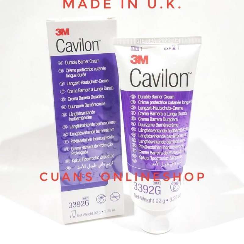 Jual 3M Cavilon Barrier Cream Besar 92 Gram Code 3392G. Krim Luka Dan ...