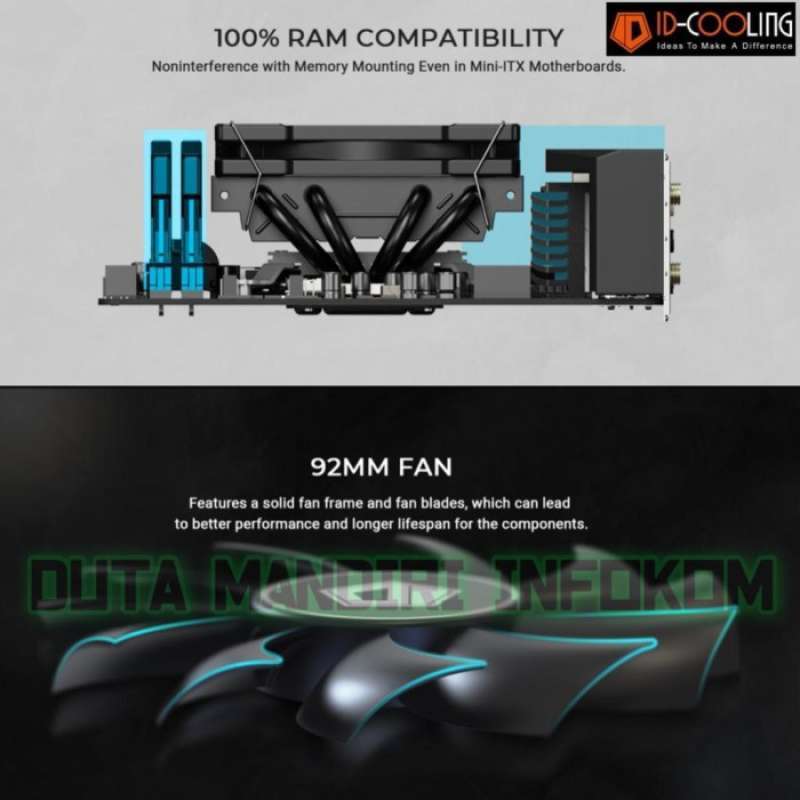 Promo New Id Cooling Is 40x V3 - Low Profile Mini Itx With 4 Heatpipe ...
