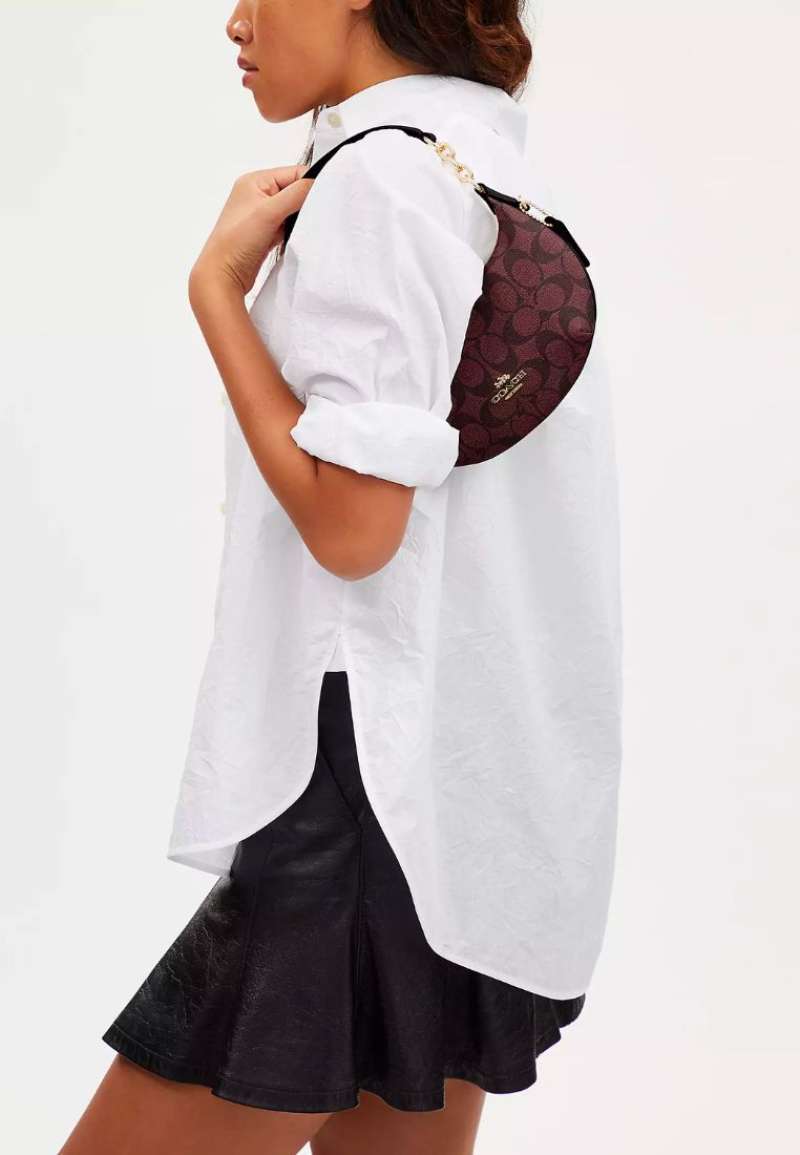 Jual Coach Mini Payton In Signature Canvas Oxblood Multi Di Seller ...