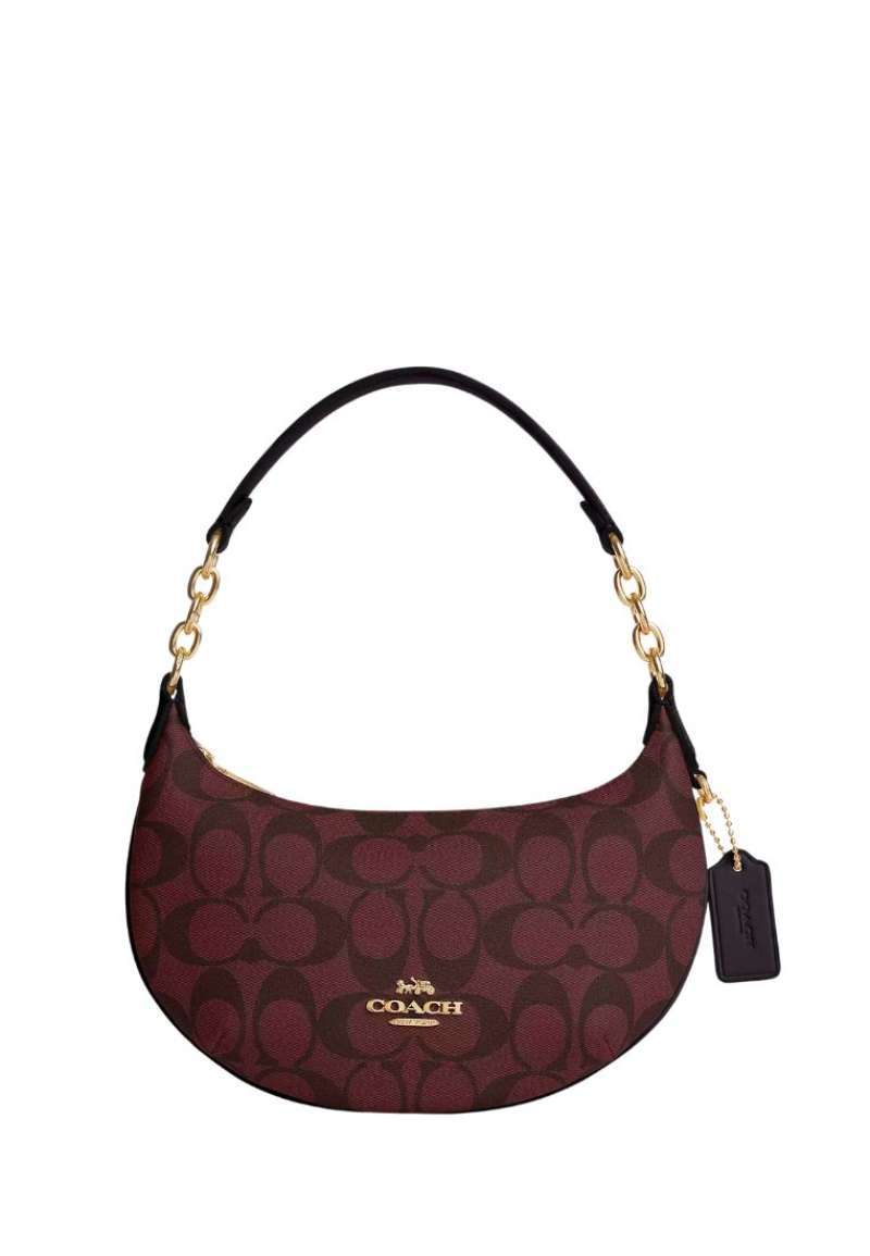 Jual Coach Mini Payton In Signature Canvas Oxblood Multi Di Seller ...