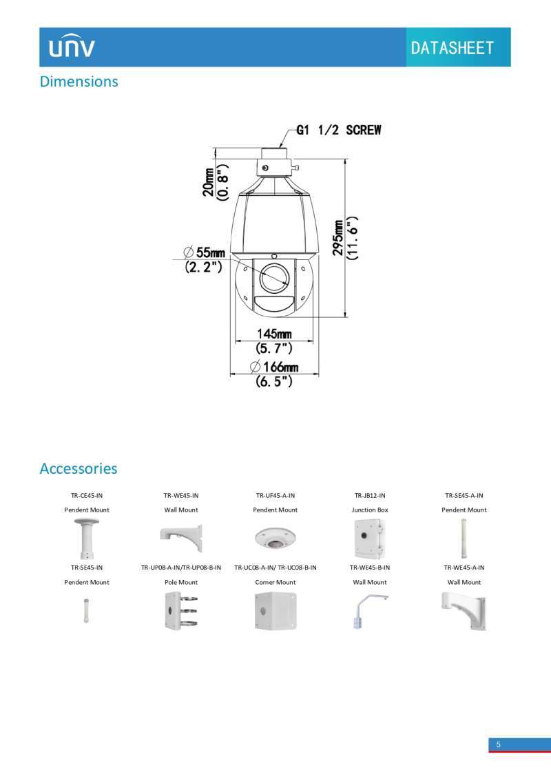 Jual Unv 4mp 25x Lighthunter Network Ptz Dome Camera Cctv Ipc6424sr-x25 ...