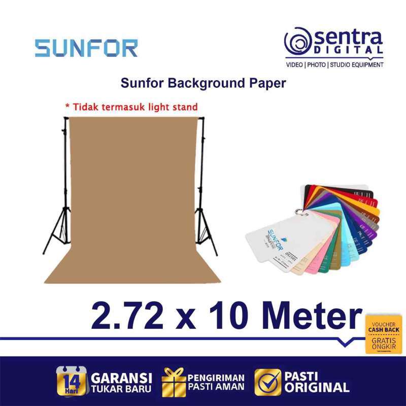 Jual Sunfor Background Paper Kertas 2.72 x 10 Meter - Dove Grey di ...