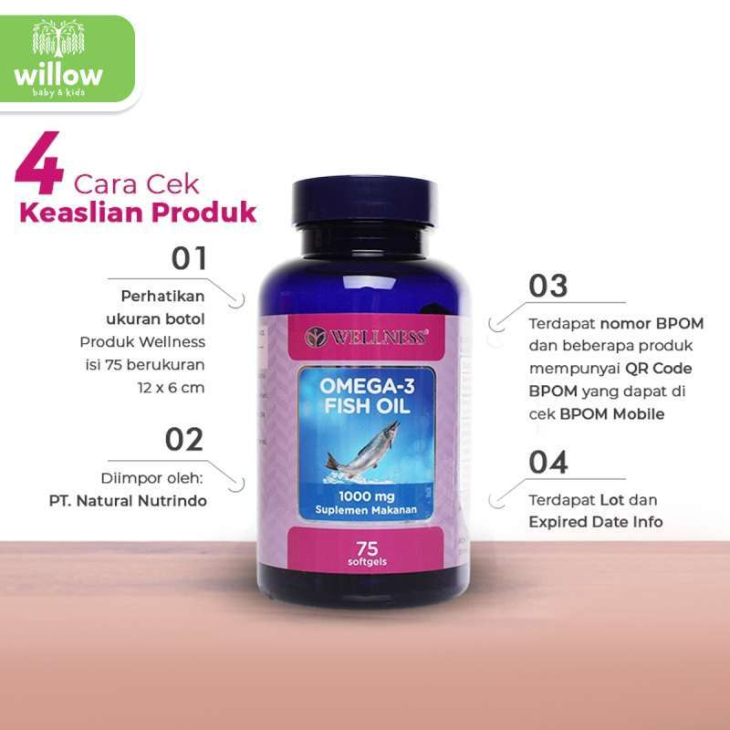 Jual Multivitamin - Wellness Omega 75 Tablet Banded Di Seller Willow ...