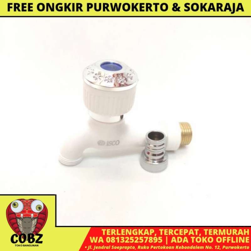Jual 1/2 IN / ISCO 8127 Kran Air Tembok Kamar Mandi PVC di Seller COBZ ...
