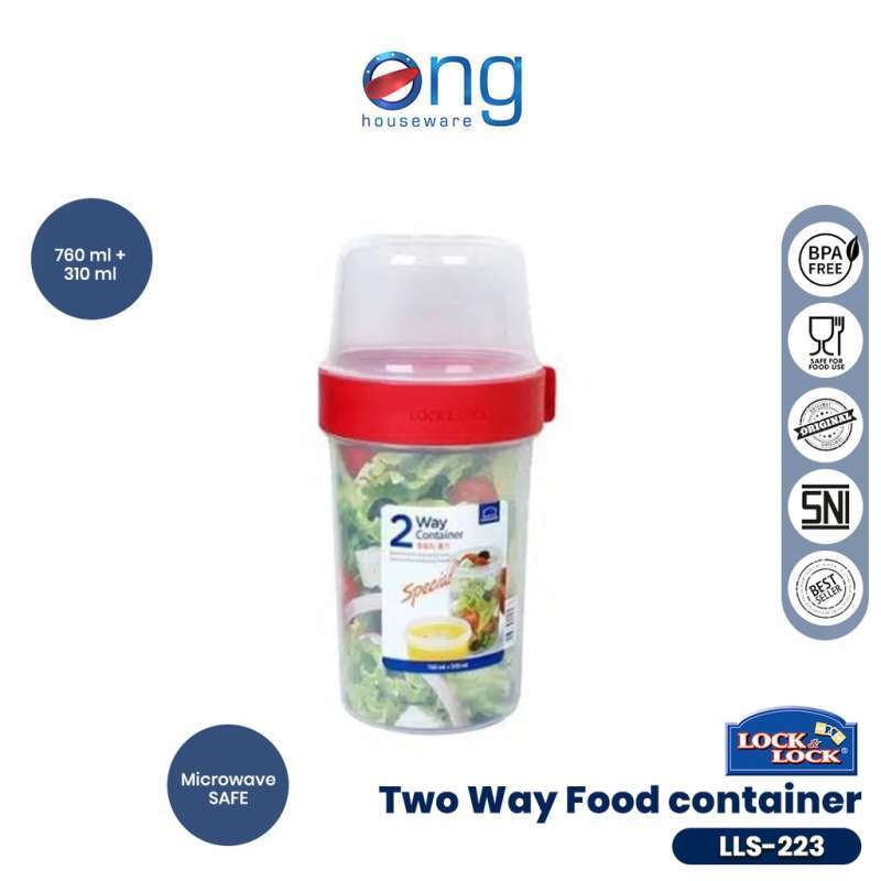Promo Locknlock Two Way Container Wadah Tempat Bekal Makan Dua Sisi Korean 150ml 310ml 330ml ...