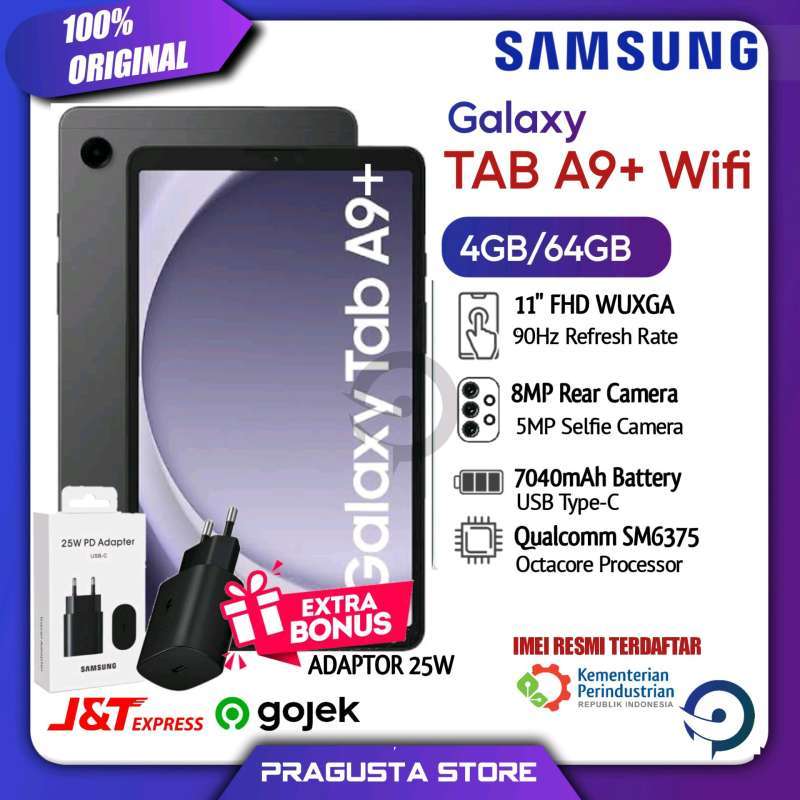 Jual Samsung Galaxy Tab A9 Plus Wifi 4/64GB Original Garansi Resmi Indonesia di Seller Pragusta ...