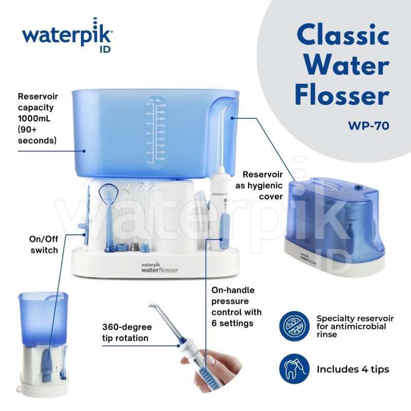 Promo Waterpik Classic Water Flosser Wp-70 Alat Dental Pembersih Gigi ...