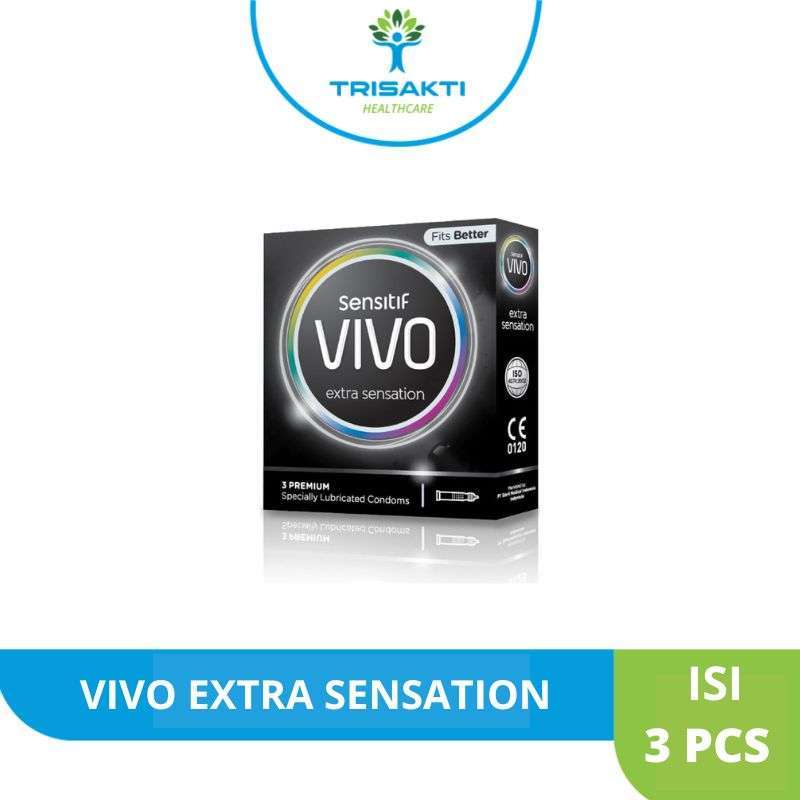 Promo Vivo Condom Sensitif Extra Sensation Alat Kontrasepsi Pria Isi S Diskon Di Seller