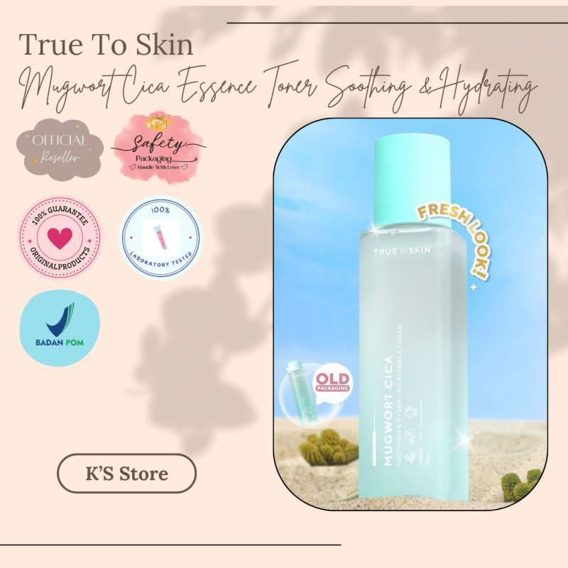 Promo True To Skin Mugwort Cica Essence Toner Soothing & Hydrating ...