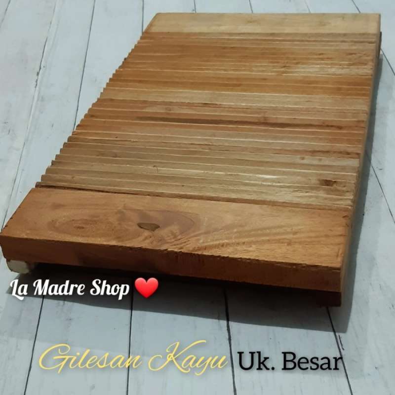 Promo GILESAN KAYU Papan Cuci Baju Tradisional â ¤ Uk. Besar 39 x 60 cm ...