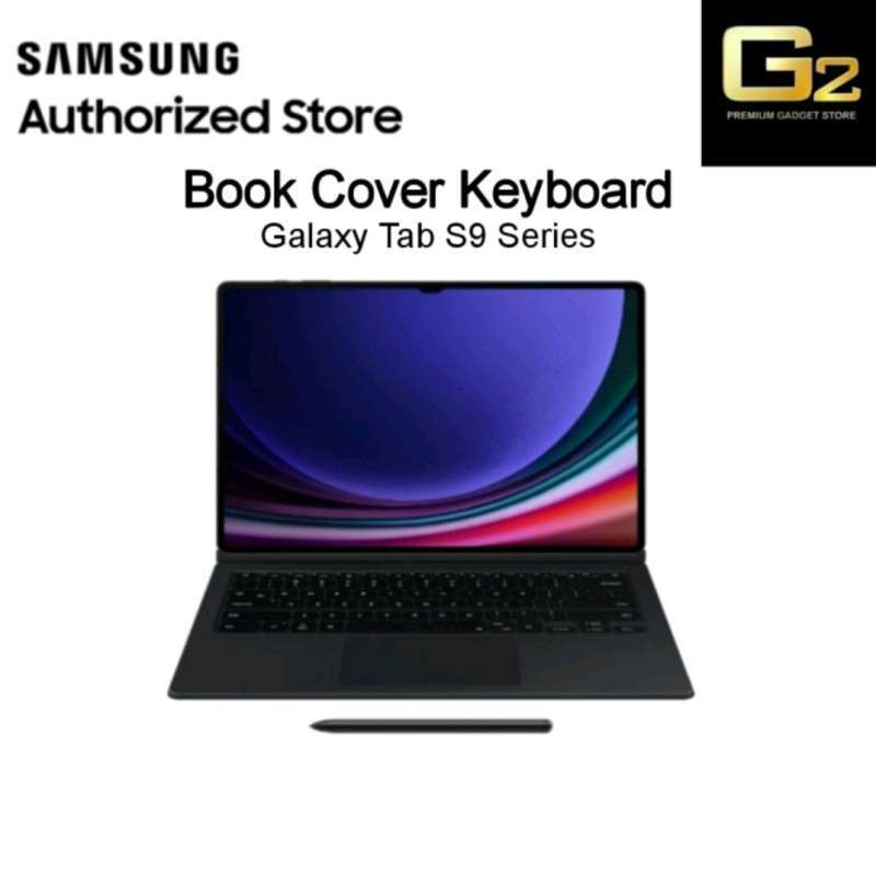 Jual Samsung Book Cover Keyboard Galaxy Tab S9 Series S9+ S9 Ultra Original Di Seller G2's Shop ...