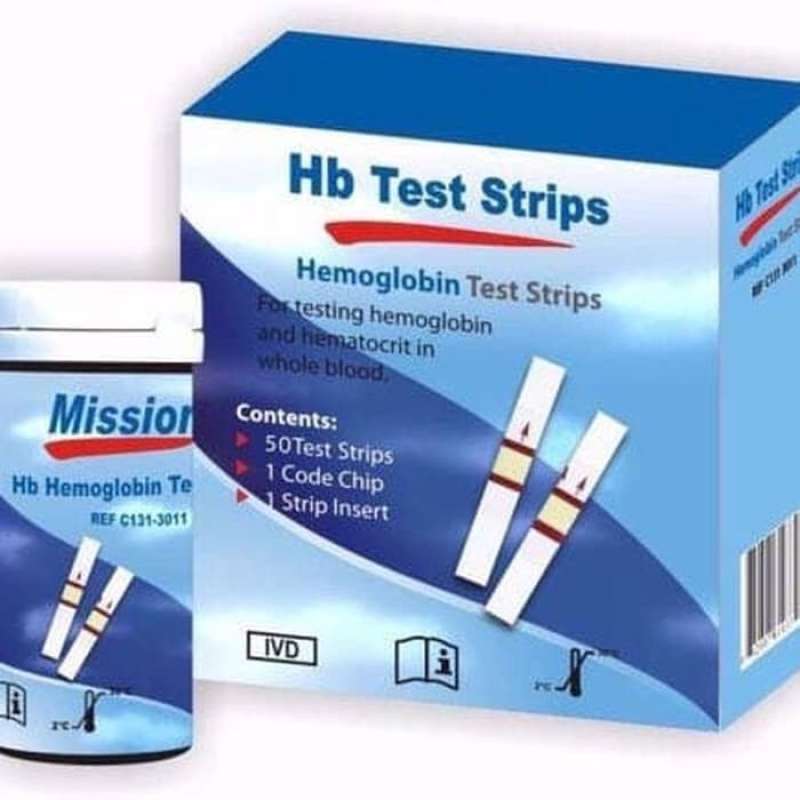 Promo Hb Hemoglobin Test Strip Mission Diskon 33% Di Seller Danmart ...