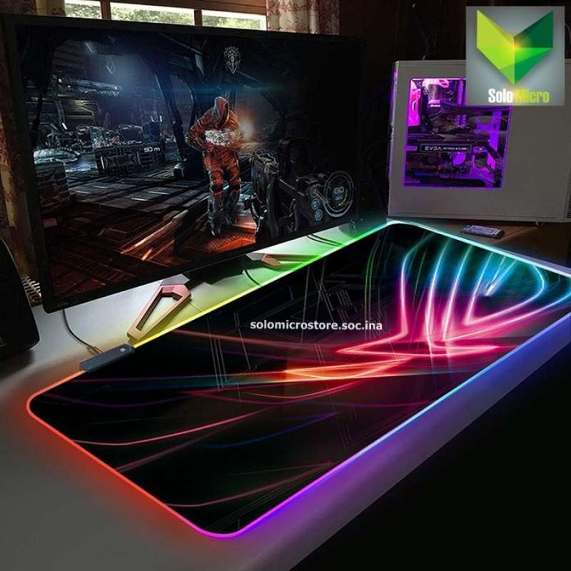 Jual Mousepad Taffgo Game Gaming Mouse Pad Illuminated Led Rgb ...