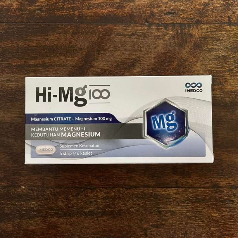 Promo Hi Mg 100 Suplemen Kesehatan Magnesium Box Isi 5 Strip Diskon 33% ...
