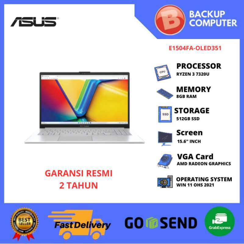 Jual Laptop Asus Vivobook Go 15 Oled E1504fa R3-7320u Ram 8gb Di Seller ...