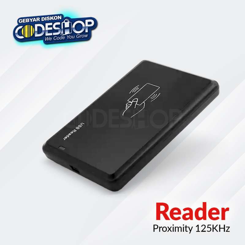 Jual Rfid Reader 125khz Proximity Card Tag Plug N Play USB Em4100 ...
