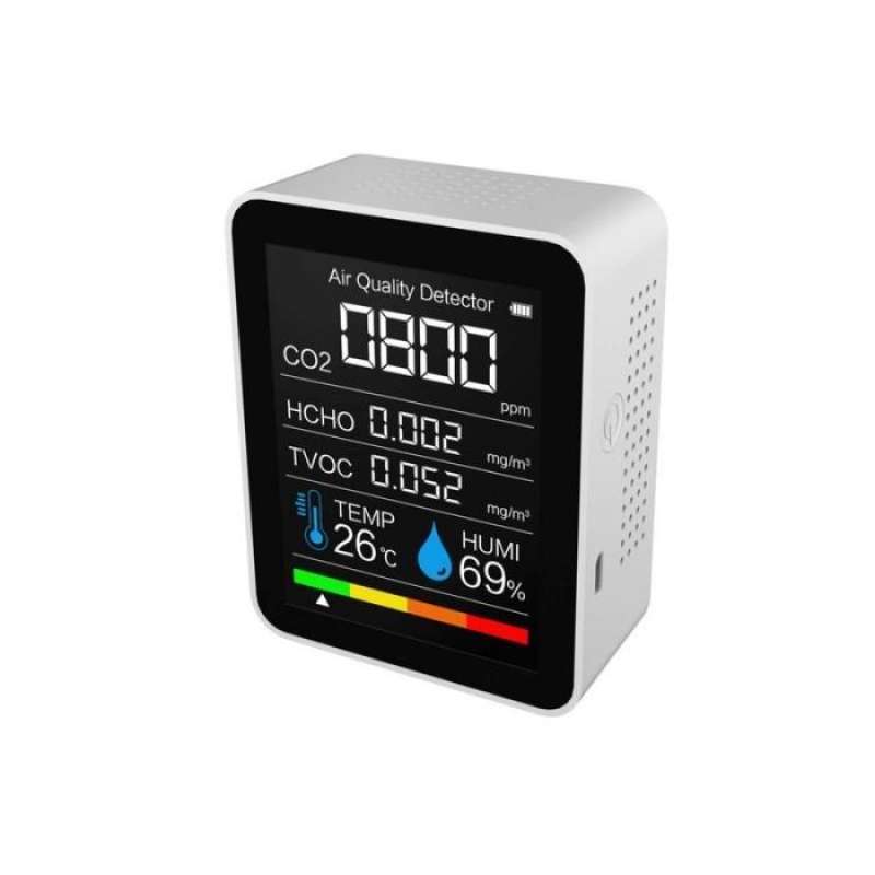 Jual Air Quality Monitor CO2 HCHO TVOC Temperature Humidity Detector ...
