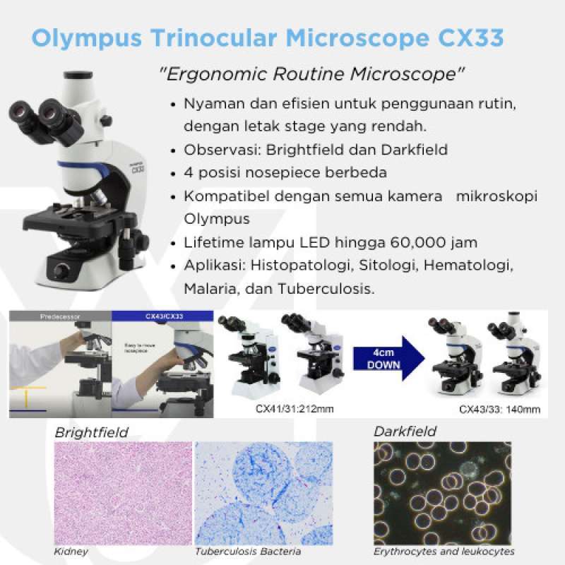 Promo Olympus Biological Microscope Cx33 Mikroskop Diskon 33% Di Seller Danmart - Pondok Pinang ...