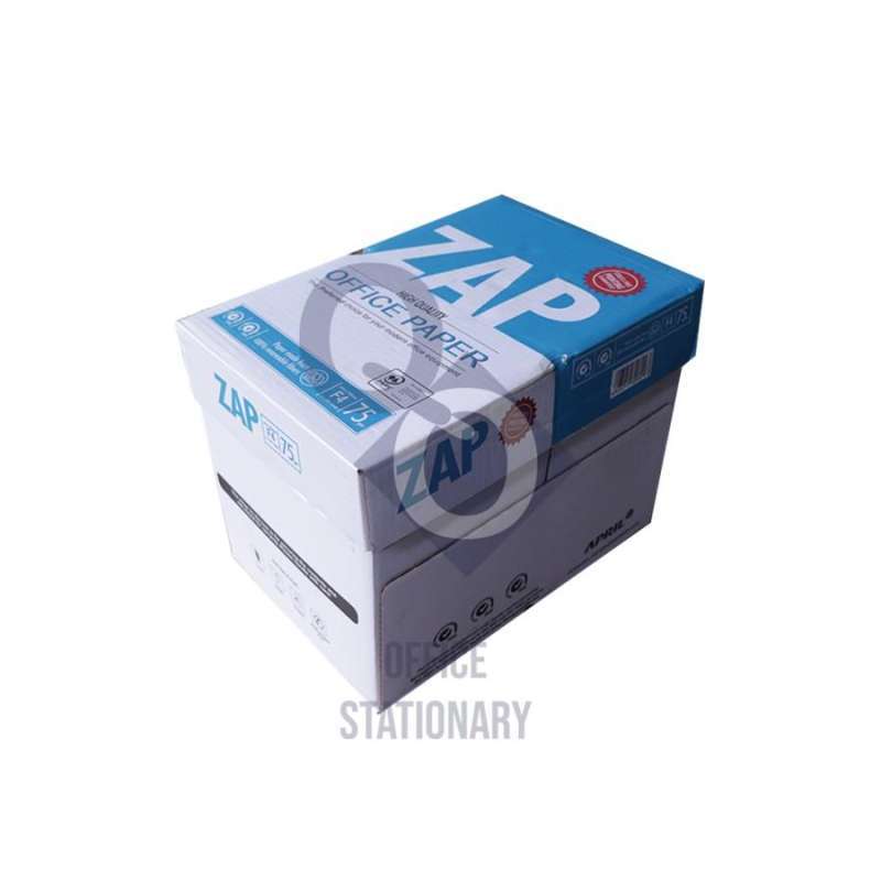 Jual Kertas Hvs F4 75gr Zap Copy Paper Di Seller Qq Officestationery ...