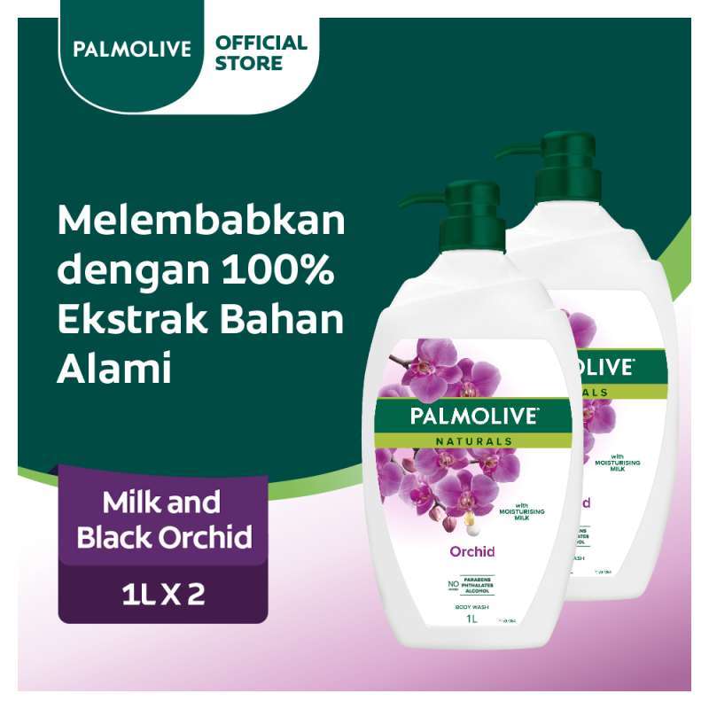 Promo Palmolive Naturals Orchid Body Wash 1 L Twinpack [2 Pcs] Diskon ...