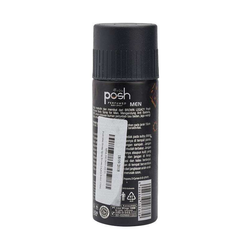Promo Posh Men Brown Legacy Body Spray [150 Ml/ Botol] Diskon 23% Di ...