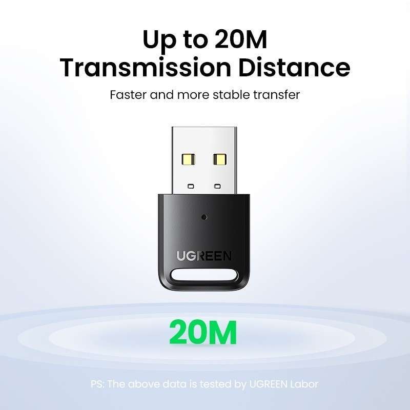 Promo UGREEN Bluetooth Receiver Dongle USB BT 5.3 Adapter PC Dongle ...