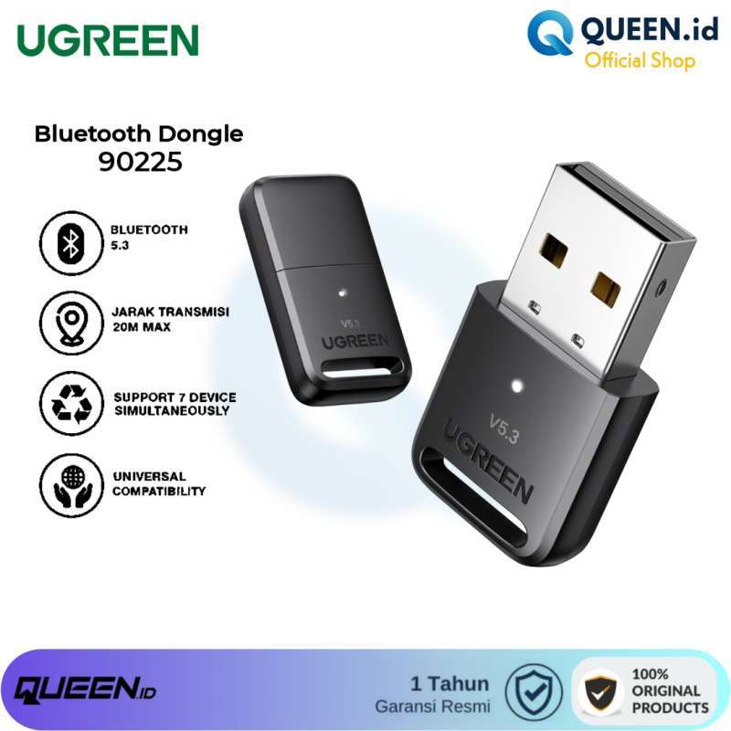 Promo UGREEN Bluetooth Receiver Dongle USB BT 5.3 Adapter PC Dongle ...