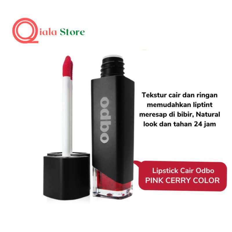 Jual Lip Tint odbo lip stick cair warna pink lipt tint pink cherry color di Seller Edumart Super ...
