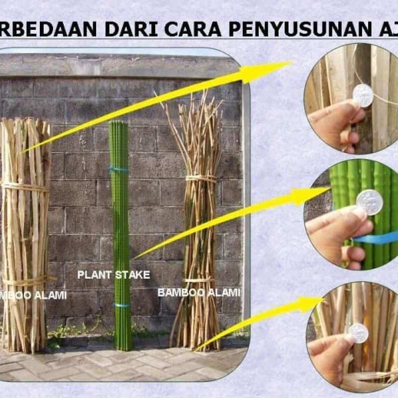 Promo Ajir Tanaman Takiron (Plant Stake) 11 mm x 1,80 meter 1 Kg (7 Pcs ...