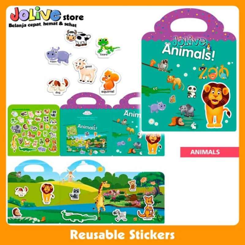 Promo Buku Stiker Aktivitas Anak Edukatif Diy Reusable Sticker Book ...