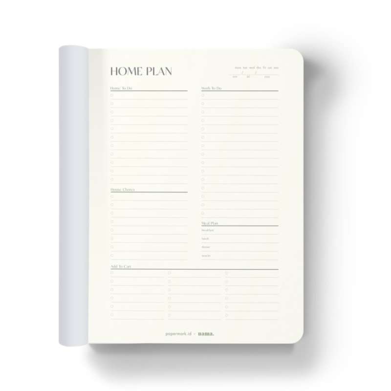 Jual Home Plan By Nama X Papermark (a5 Notepad Refill) Di Seller ...