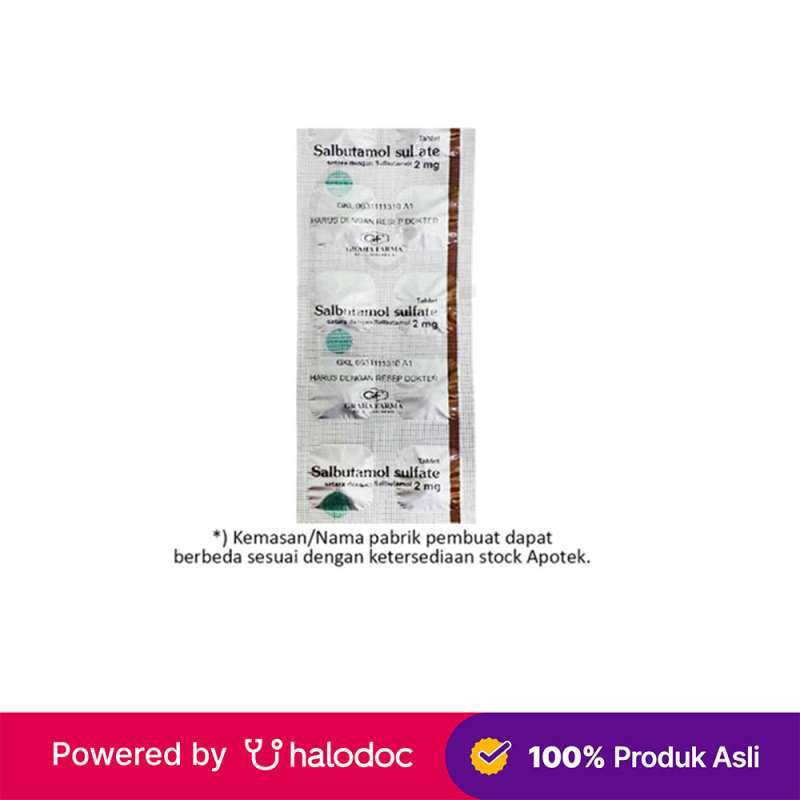 Jual Salbutamol 2 Mg 10 Tablet Di Seller Apotek Halomedika Kp. Rambutan ...