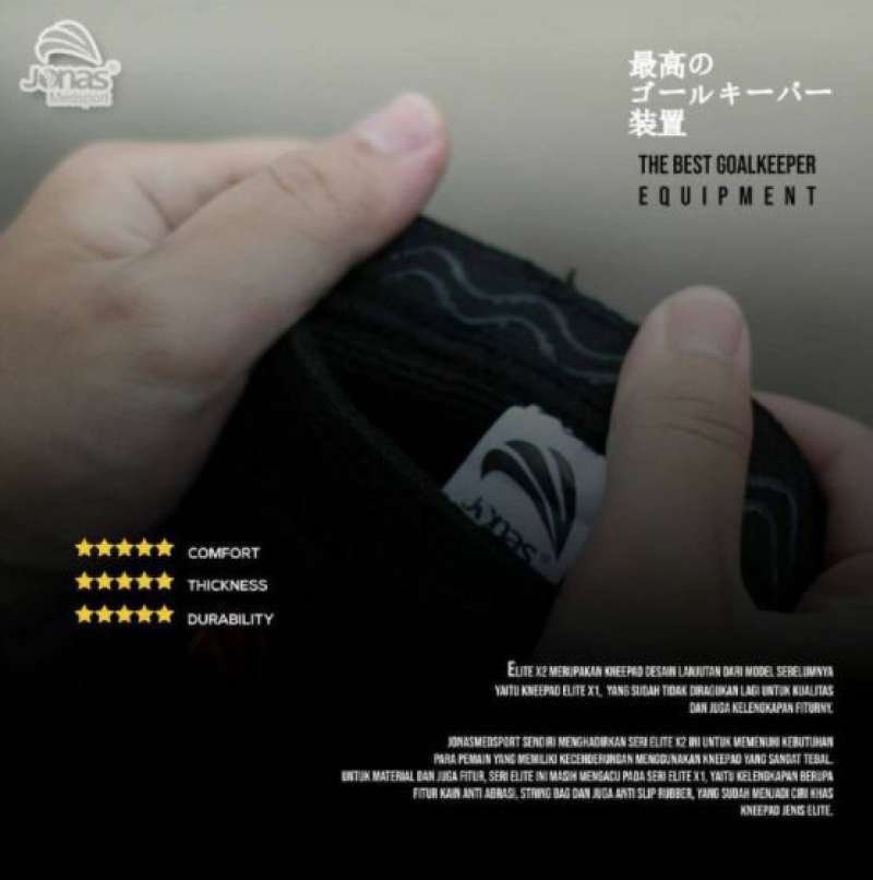 Promo Pelindung Lutut Jonas / Kneepad Jonas Elite X2 - Black Diskon 2% ...