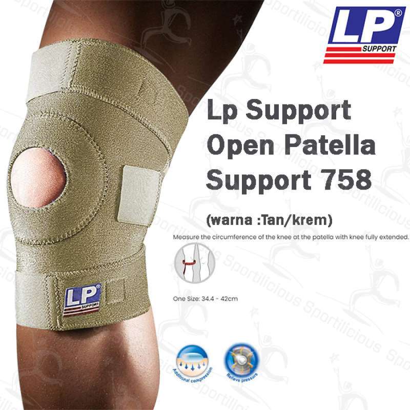 Promo Lp Support Open Patella Knee Support 758 Tan Original Knee Deker ...