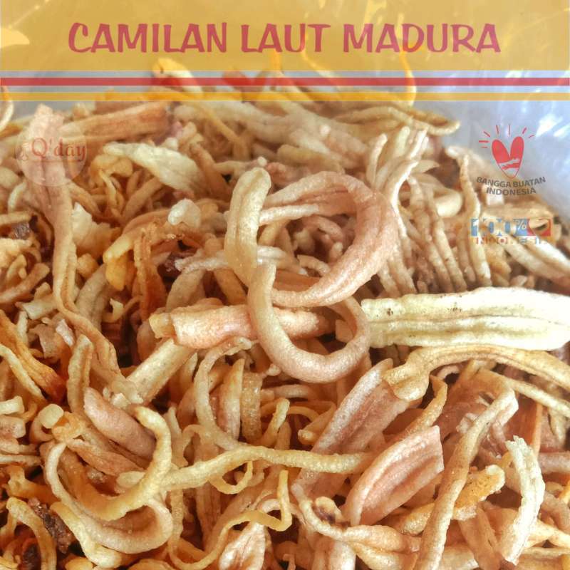 Jual OTOT URAT TERIPANG Renyah Gurih Siap Makan Camilan Laut Madura ...